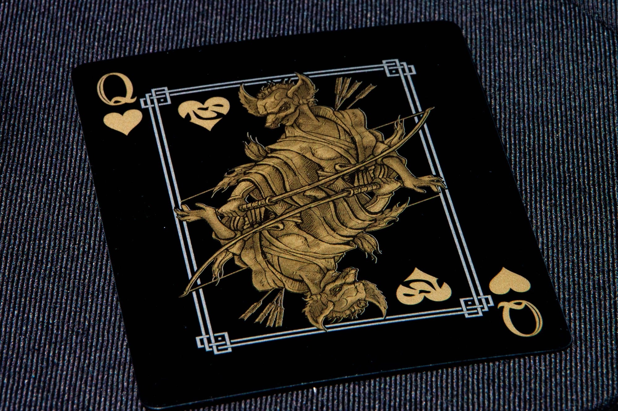 Mythical Creatures II Playing Cards - Black Silver & Gold Edition ...