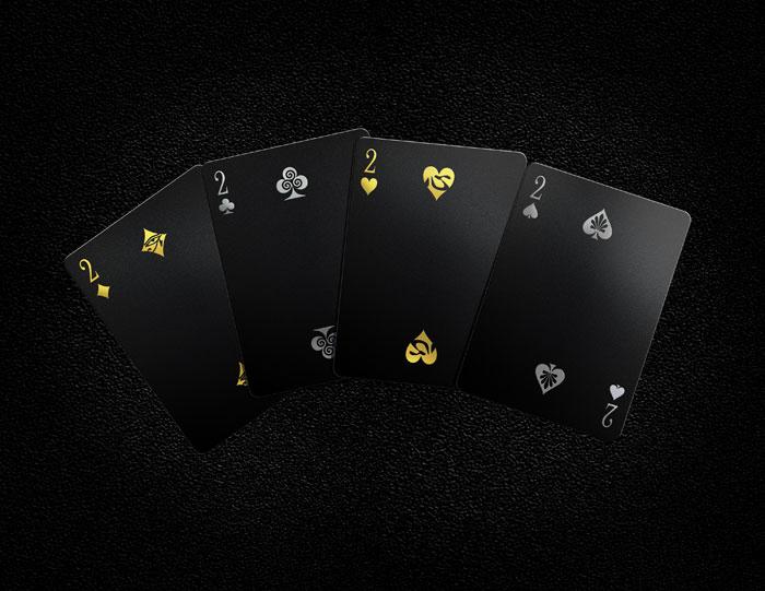 Mythical Creatures Playing Cards - Black Silver & Gold Edition - Gent ...