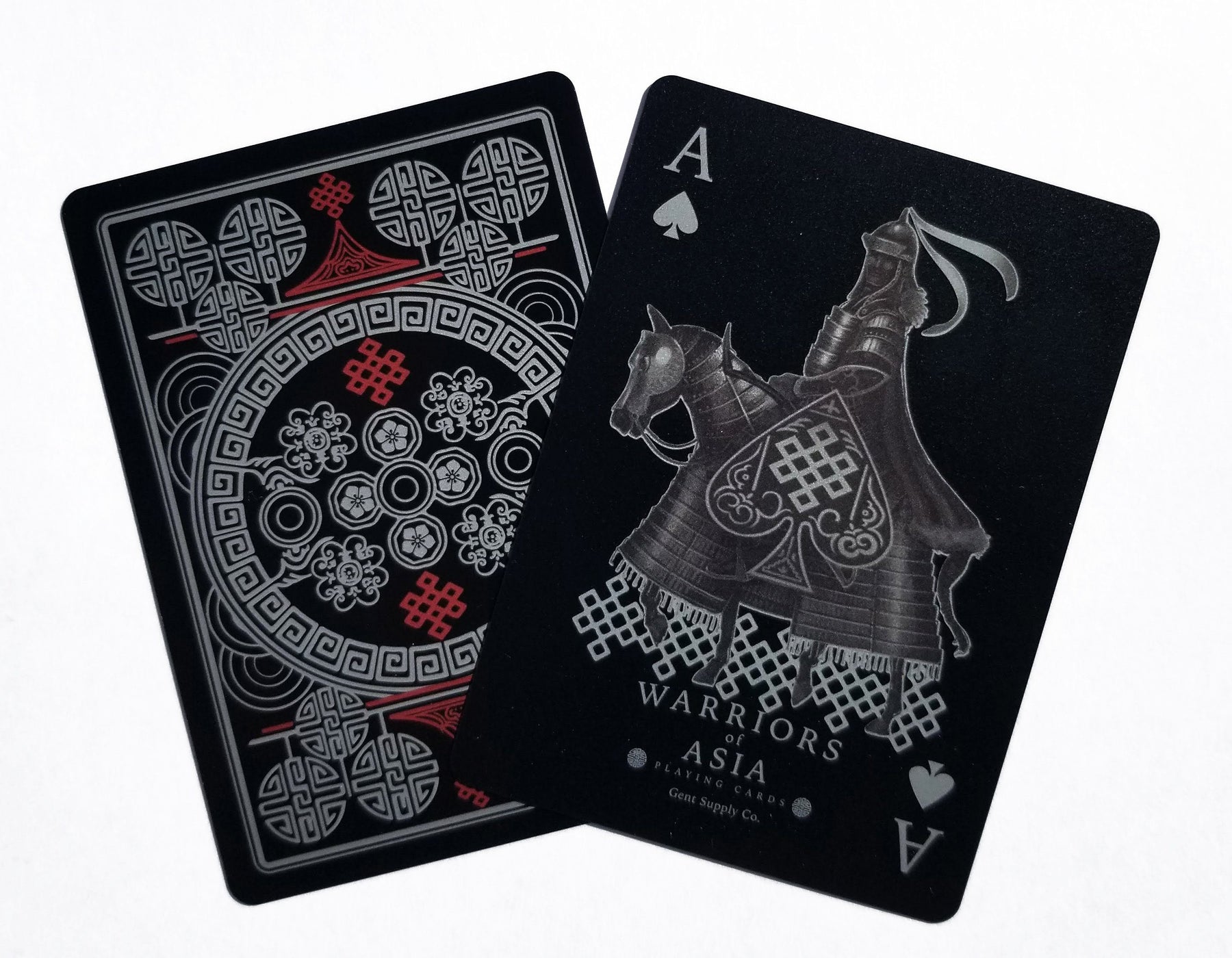 Warriors of Asia Playing Cards Black PVC Edition - Gent Supply Co.